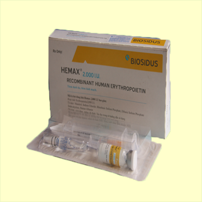 Thuốc Hemax Inj. 2000 UI – Thuốc điều trị thiếu máu liên quan đến suy ...